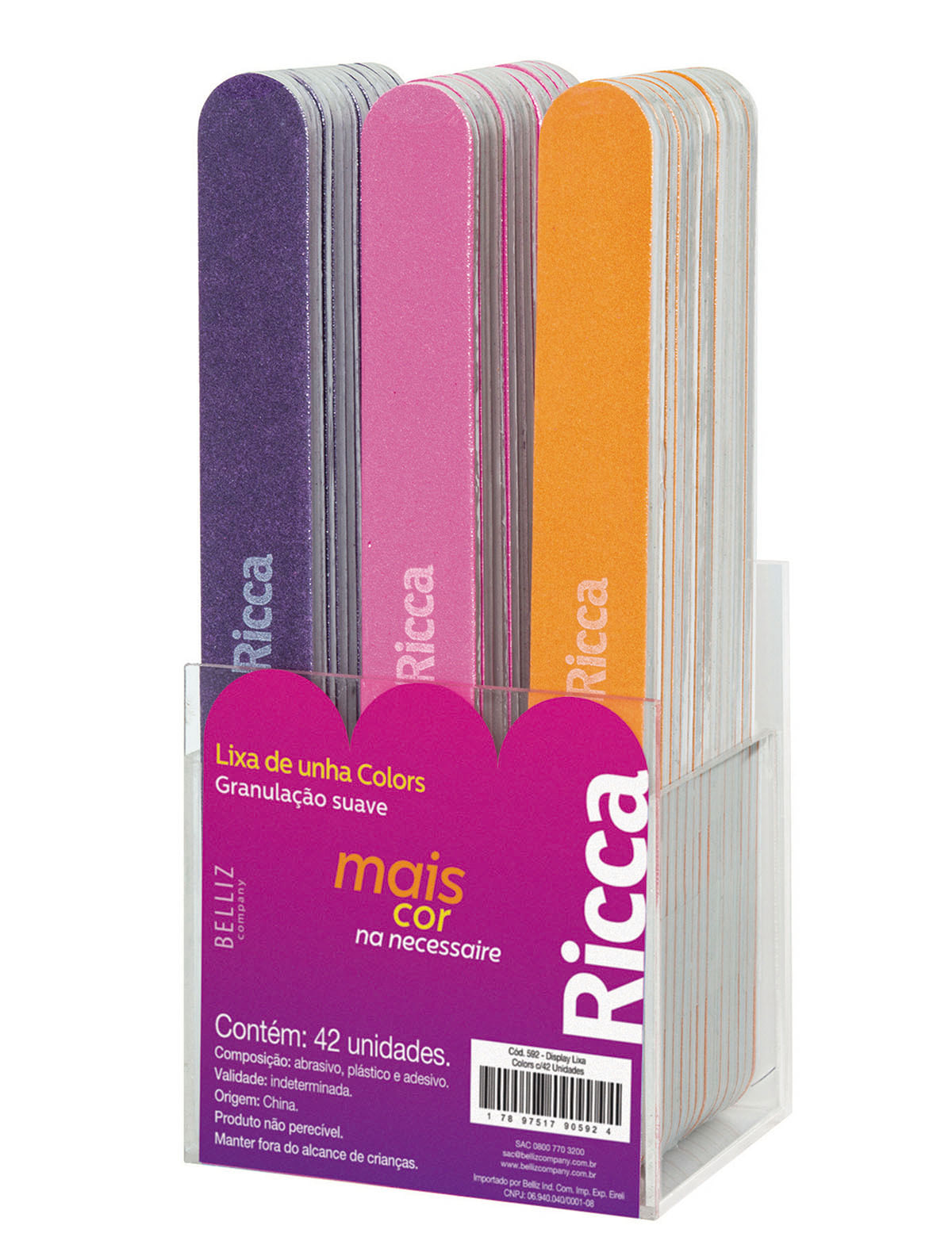 Lixa Colors Ricca (Em Display)