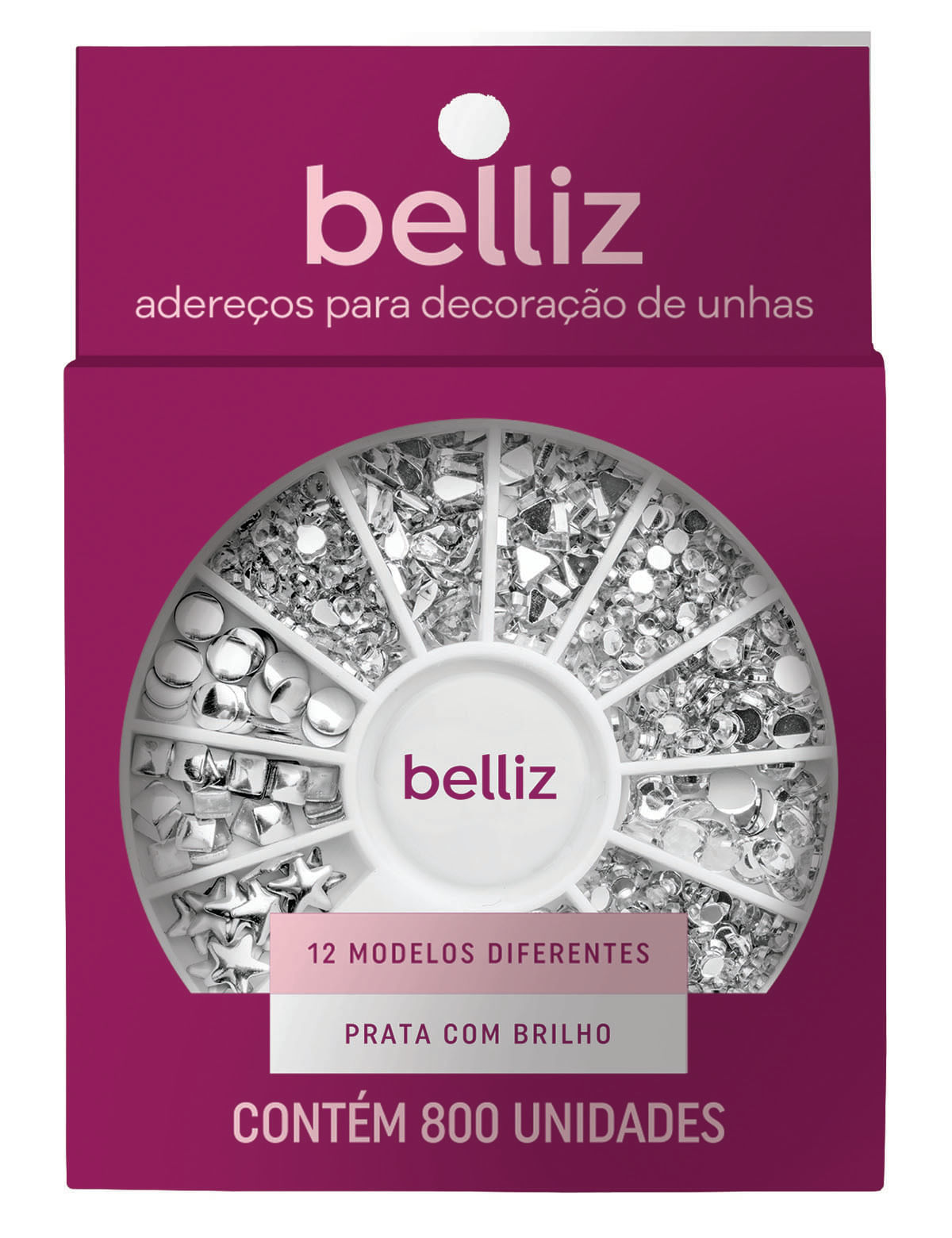 Aderecos Para Decoracao De Unhas Belliz Prata